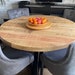 Ida Luxury Round Solid Mango Wood Industrial Dining Table - Etsy UK