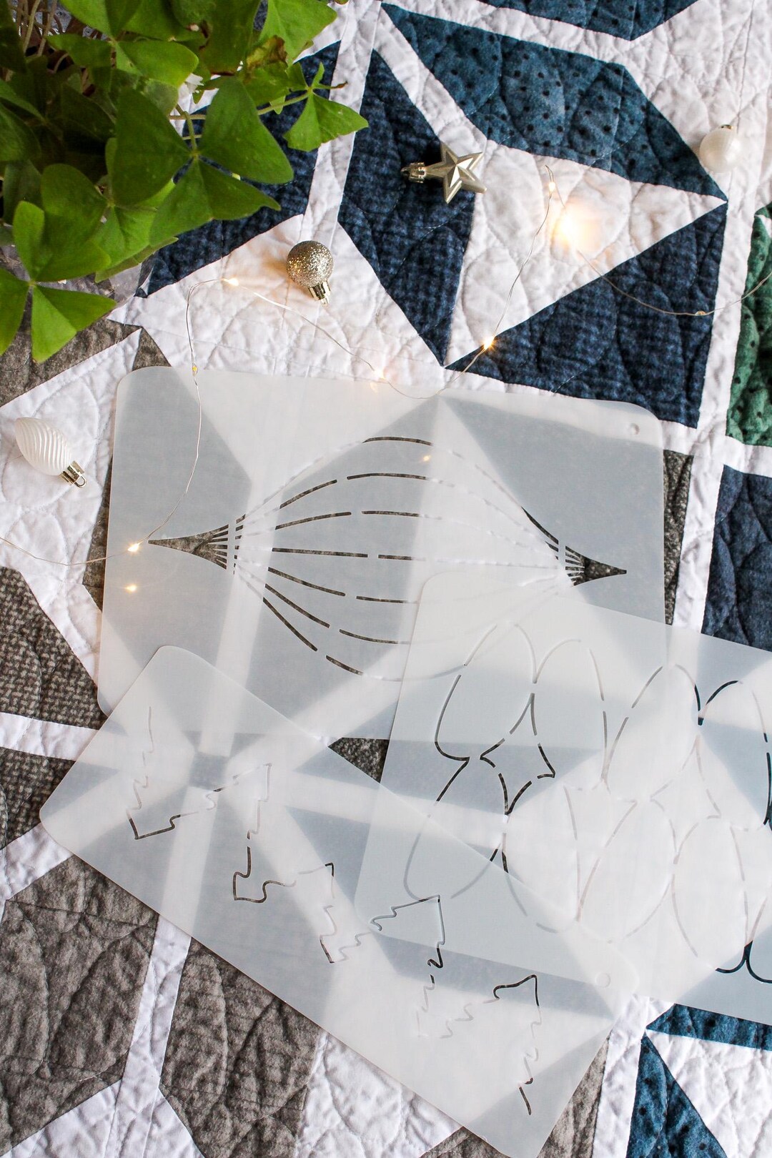 Cozy Winter Pantograph Quilting Stencil Bundle | Home Machine Friendly ...