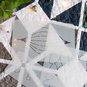 Cozy Winter Pantograph Quilting Stencil Bundle | Home Machine Friendly ...