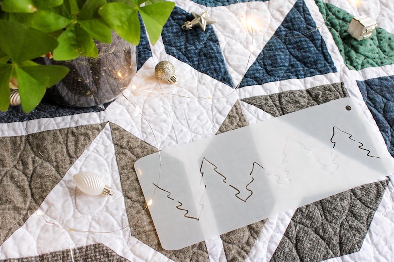 Cozy Winter Pantograph Quilting Stencil Bundle | Home Machine Friendly ...
