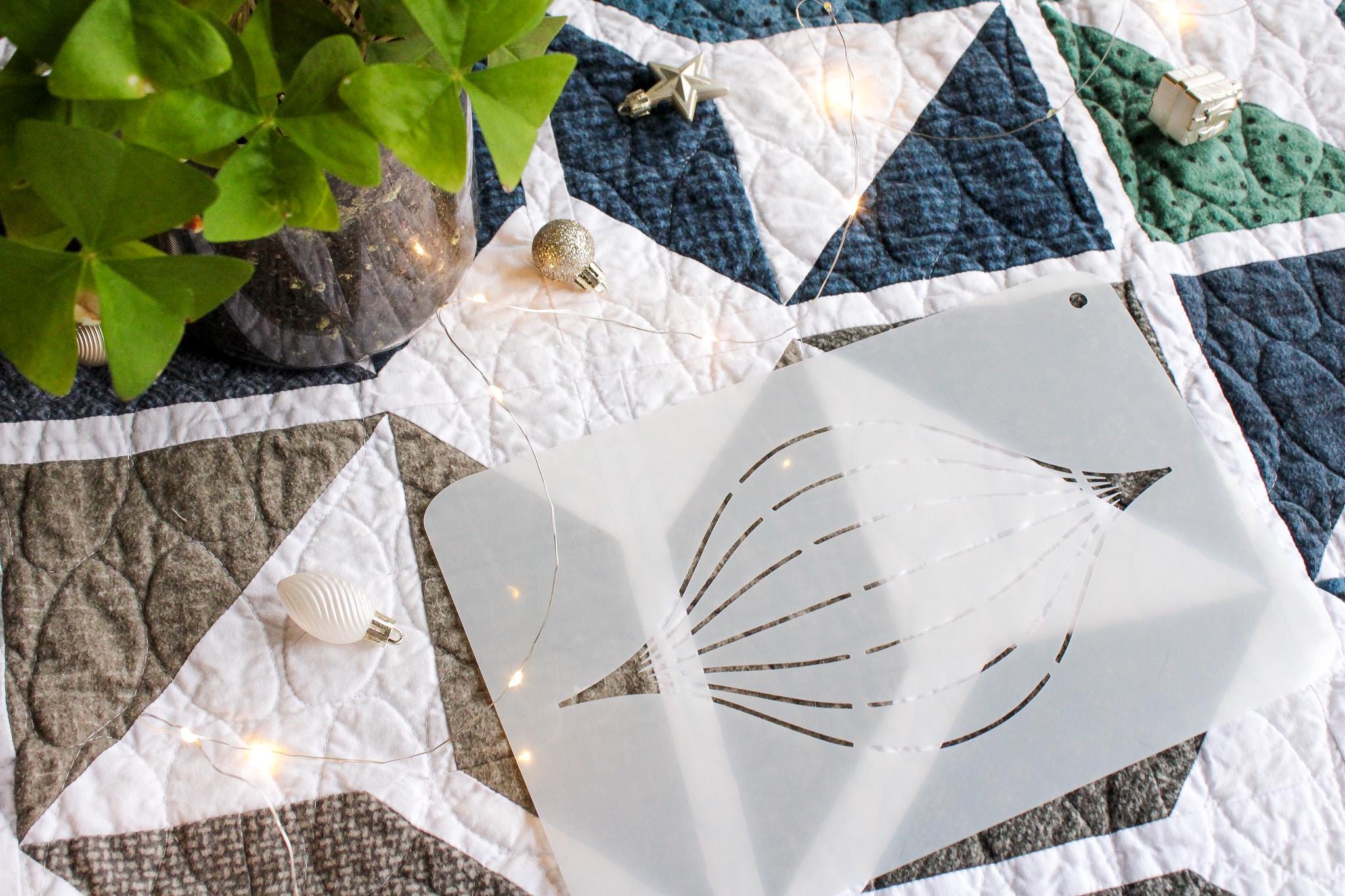 Cozy Winter Pantograph Quilting Stencil Bundle | Home Machine Friendly ...