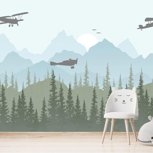 Airplane Wallpaper - Etsy