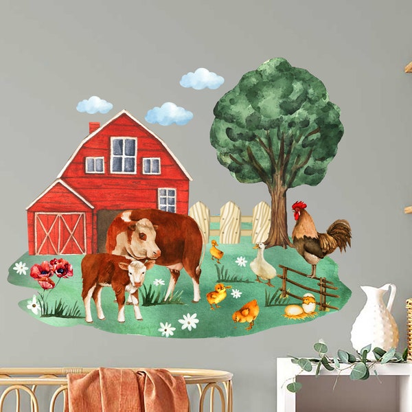 Farm Wall Decal - Etsy