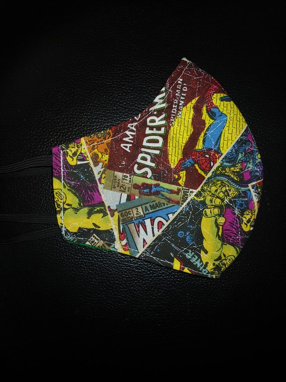 Marvel Comics Characters Face Mask - Etsy