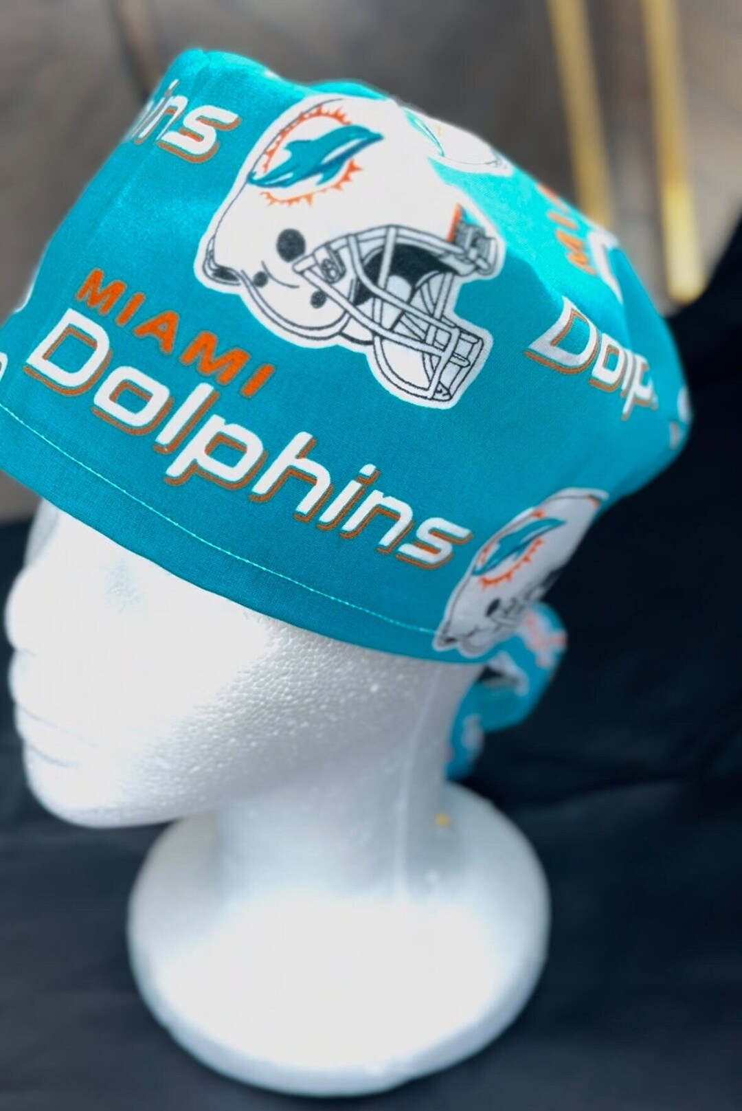 Miami Dolphins Surgical Scrub Hat - Etsy