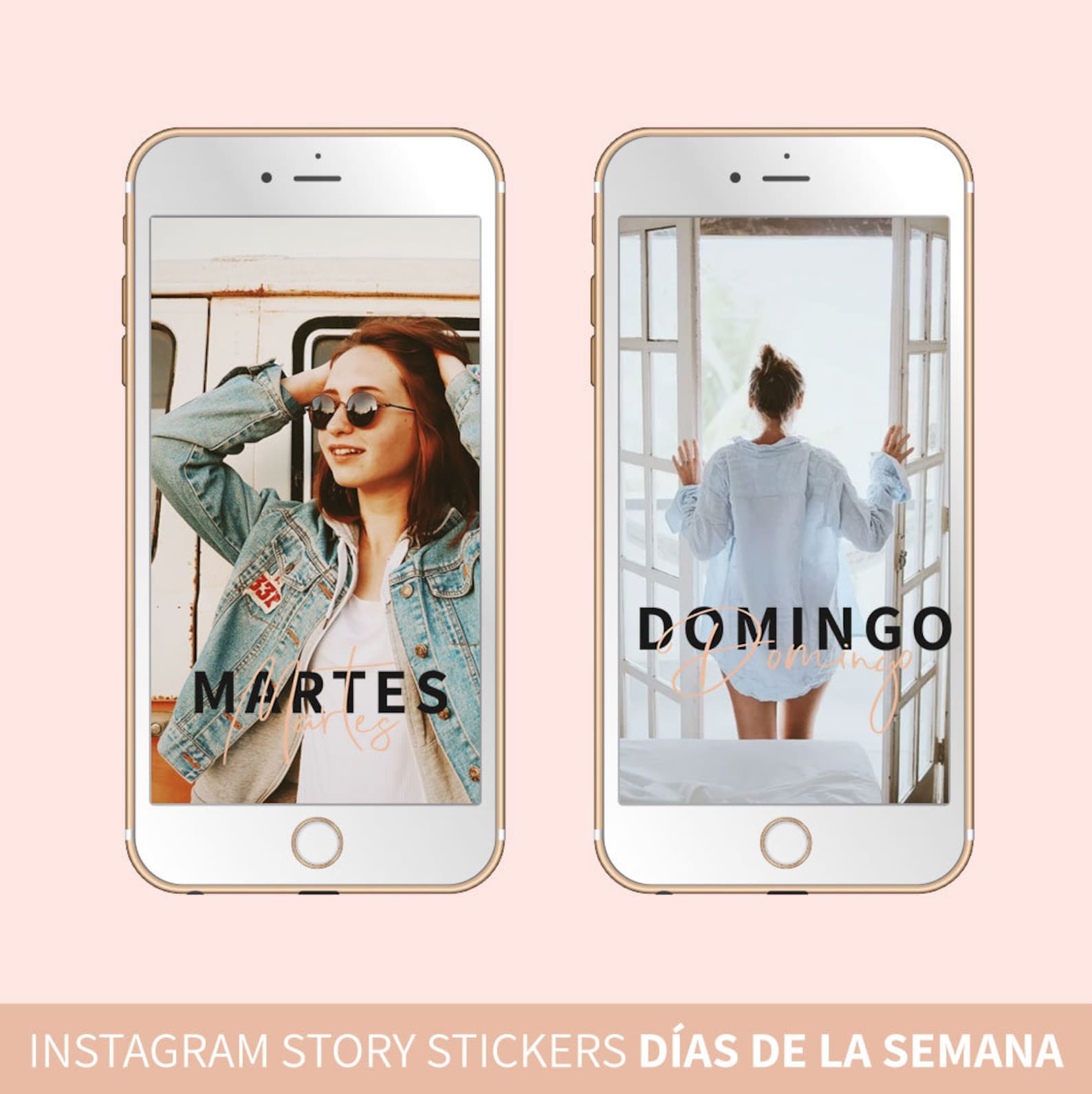 Instagram Story Stickers Días De La Semana Weekday Stickers - Etsy Israel