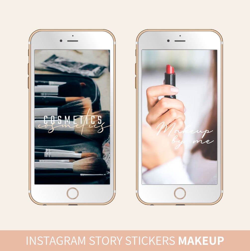 Instagram Story Stickers MAKEUP LIGHT, Instagram Stickers, Planner ...