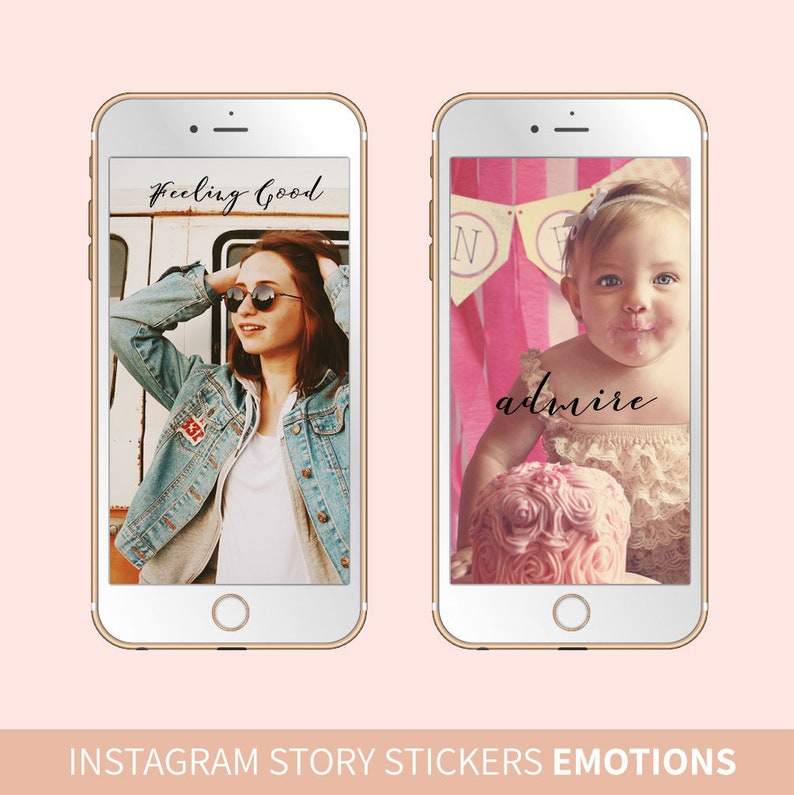Instagram Story Stickers EMOTIONS, Instagram Stickers, IG Story ...