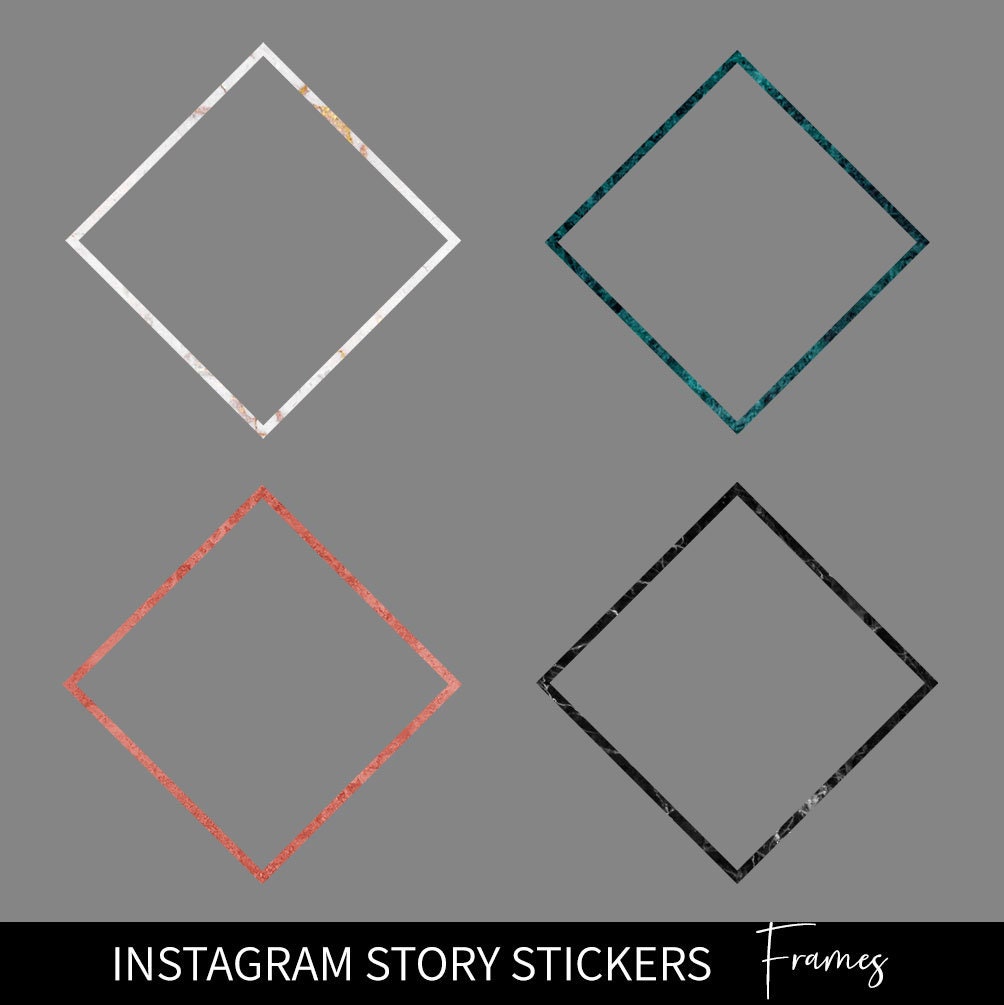 Instagram Story Stickers FRAMES, Instagram Stickers, Instagram Clip Art ...
