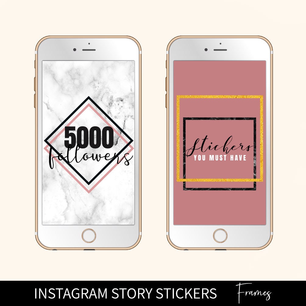 Instagram Story Stickers FRAMES, Instagram Stickers, Instagram Clip Art ...