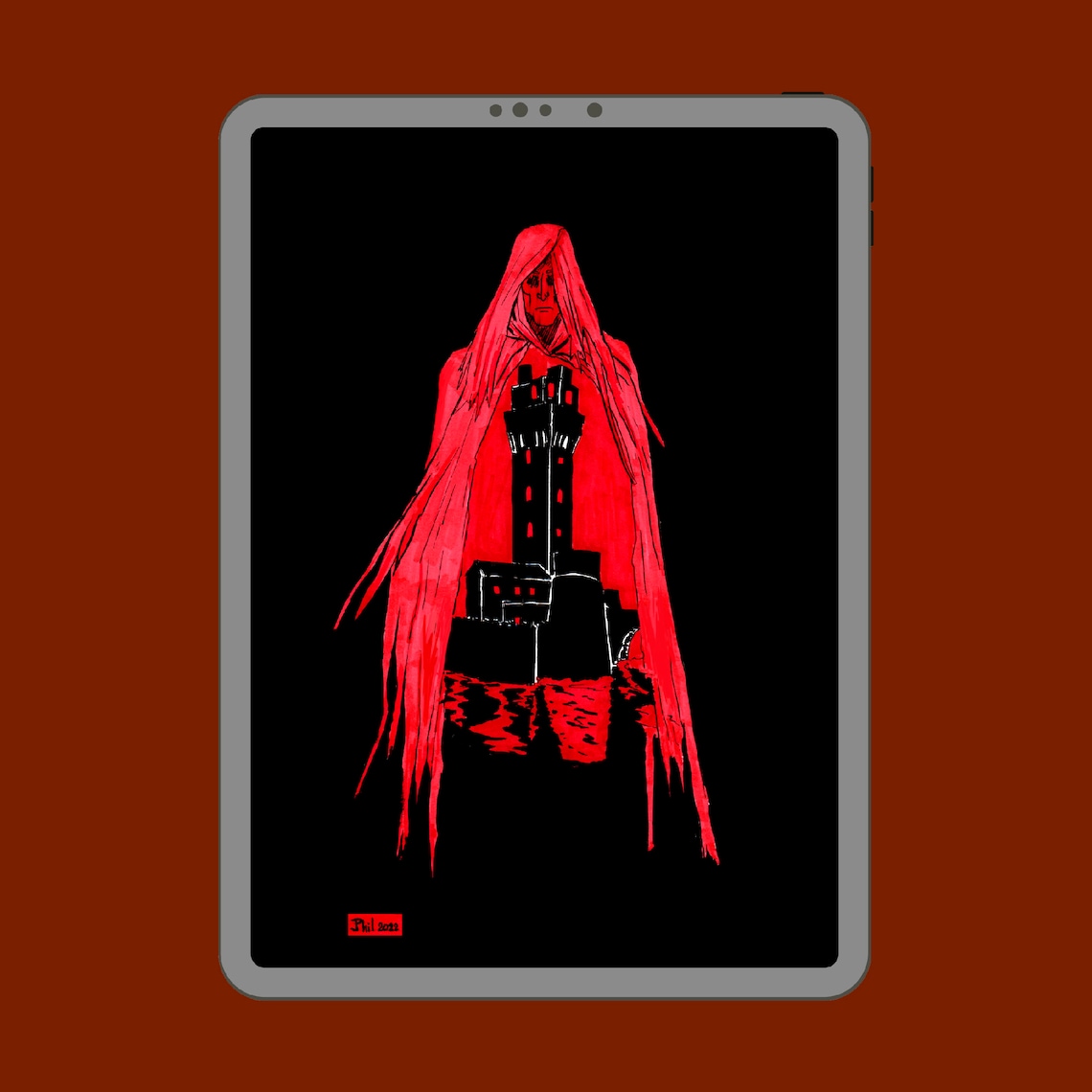 Mask of the Red Death Wallpaper for Phone and Tablet - Etsy