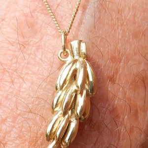 18ct Yellow Gold Bunch of Bananas Pendant/charm. - Etsy