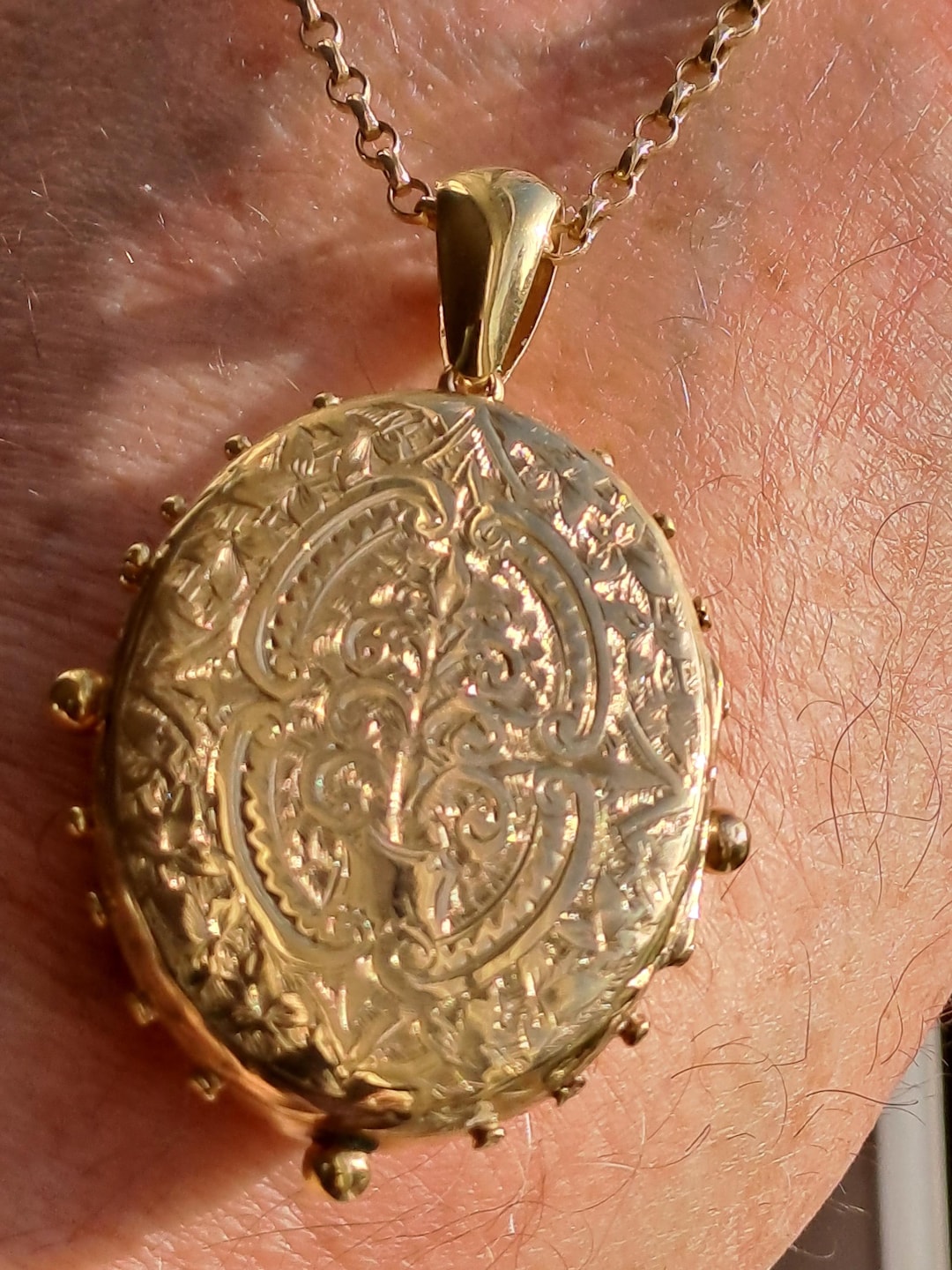 Large 9ct Gold Back & Front Locket. - Etsy