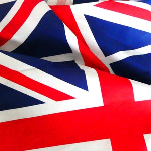 Union Jack Cotton Fabric - Etsy