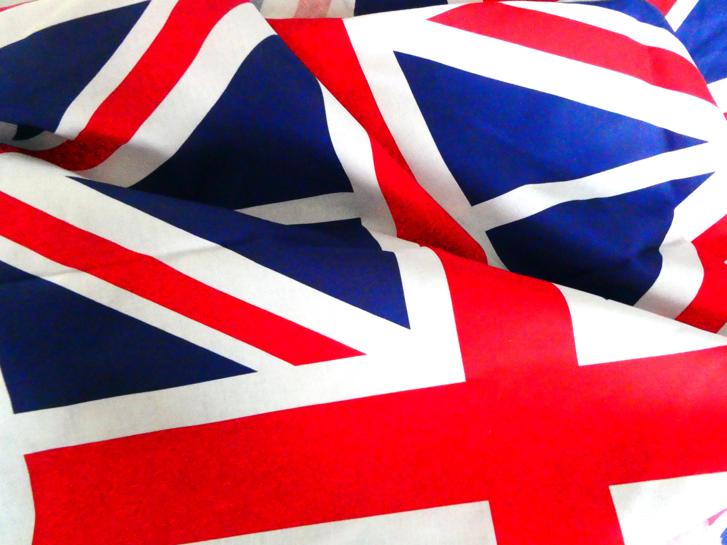 Union Jack Cotton Fabric | Etsy