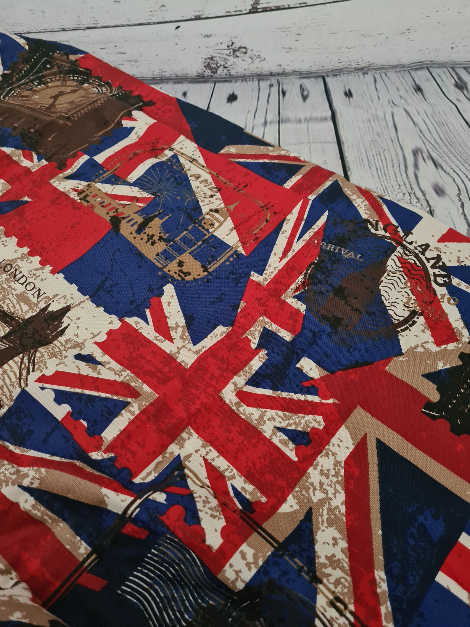 British Flag Cotton Canvas - Etsy
