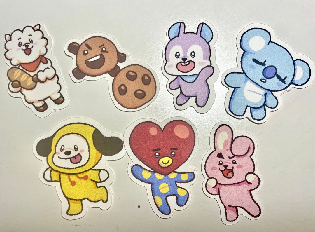BT21 Mini Sticker Set - Etsy