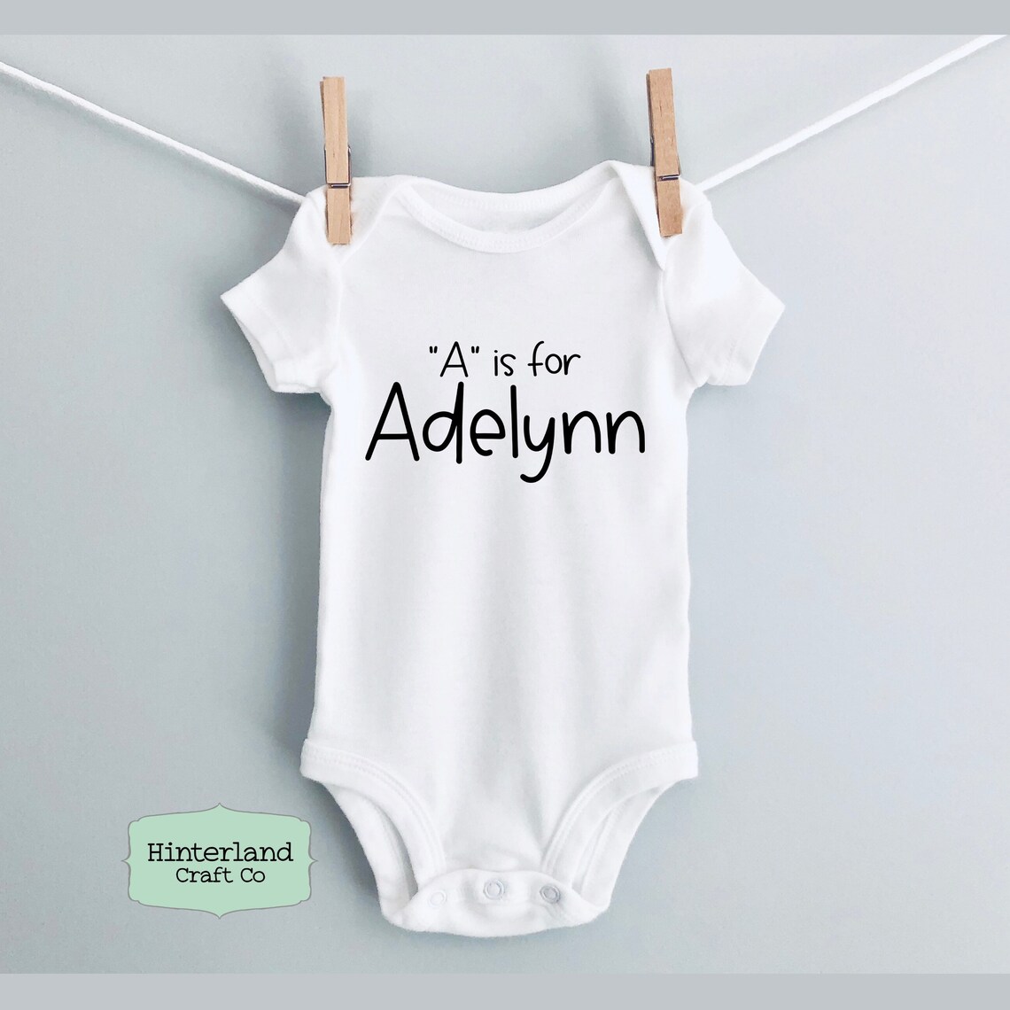 A is for Adelynn Custom Name Onesie® Personalized Onesie® | Etsy