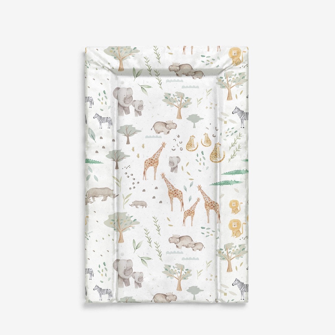 Changing Mat Salt Safari Animals, Safari Changing Mat, Safari Decor ...