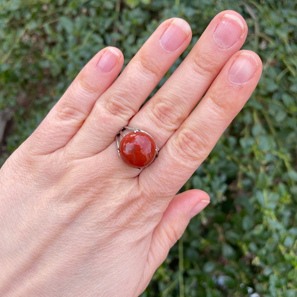 Jasper Ring - Etsy
