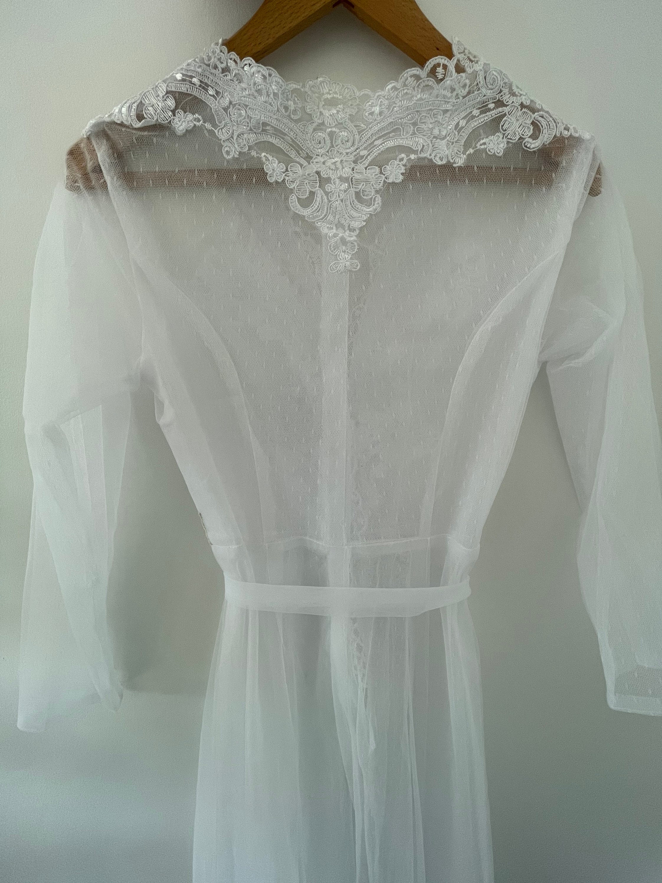 LUXE LACE ROBE Bridal Lace Maternity Ivory - Etsy