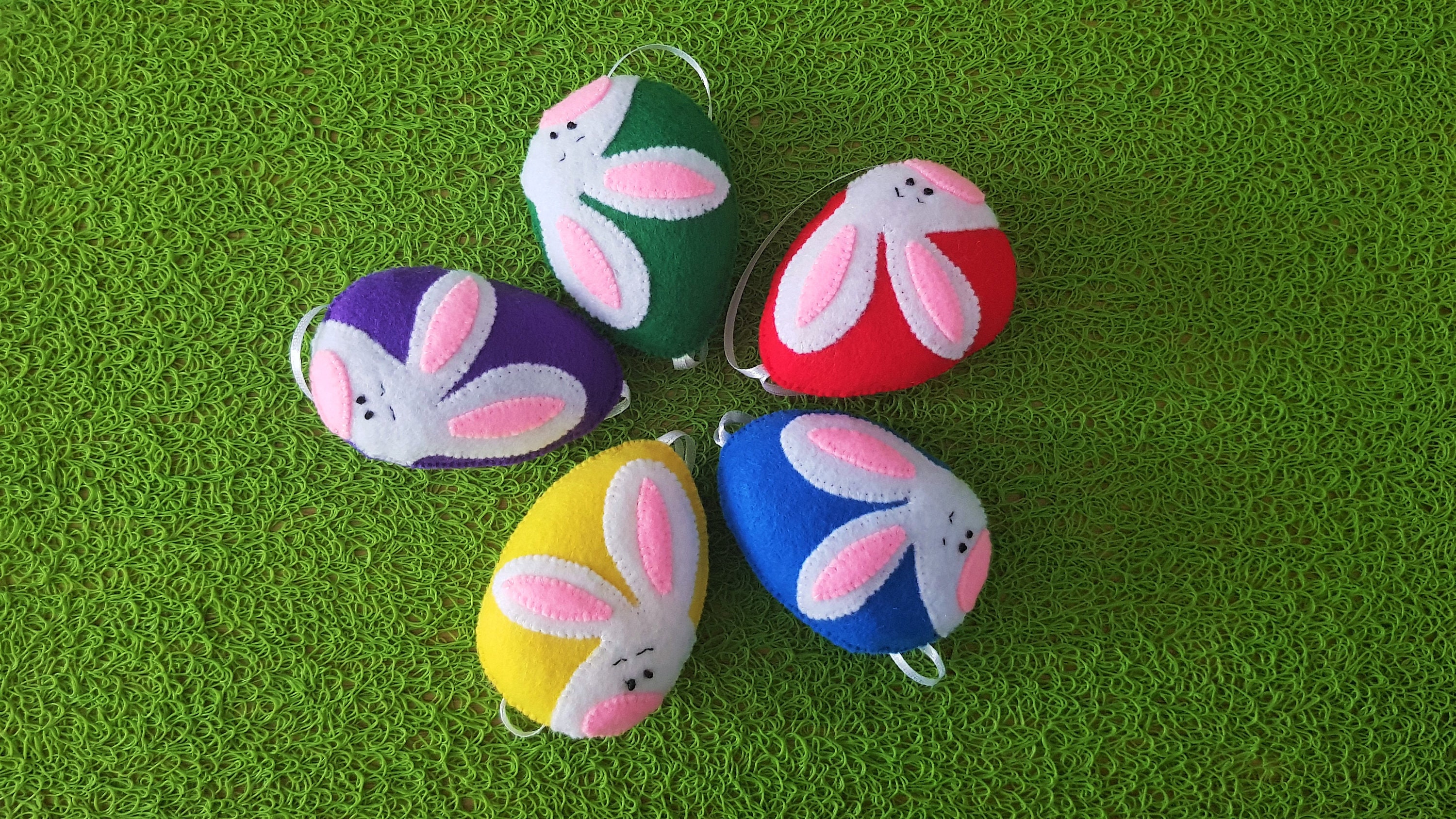 Bunny Rabbit Easter Egg Sewing Pattern, Felt Bunny Stuffed Animal ...