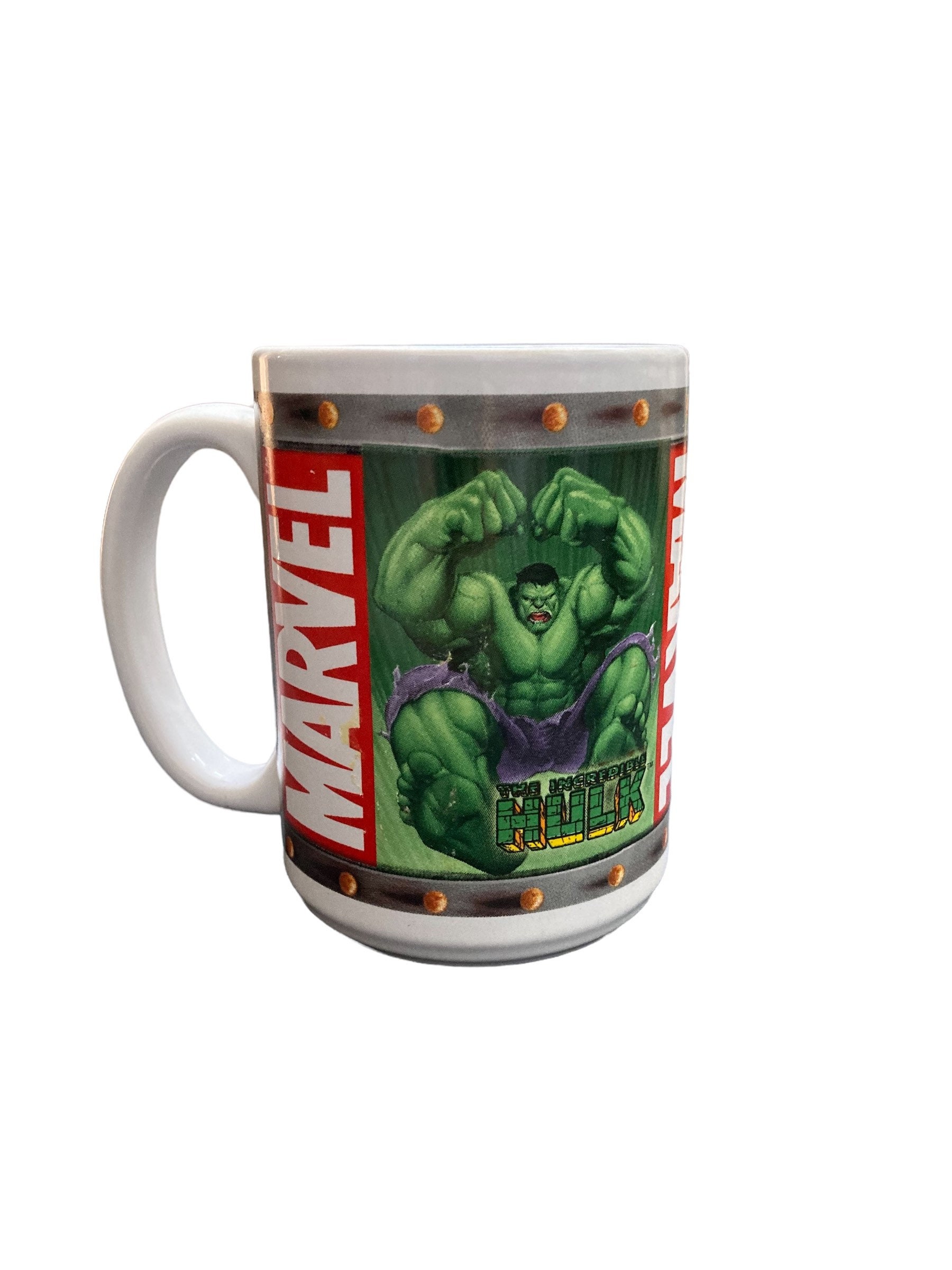 Vintage Marvel Comics Spider-man and Incredible Hulk Mug Coffee Cup ...