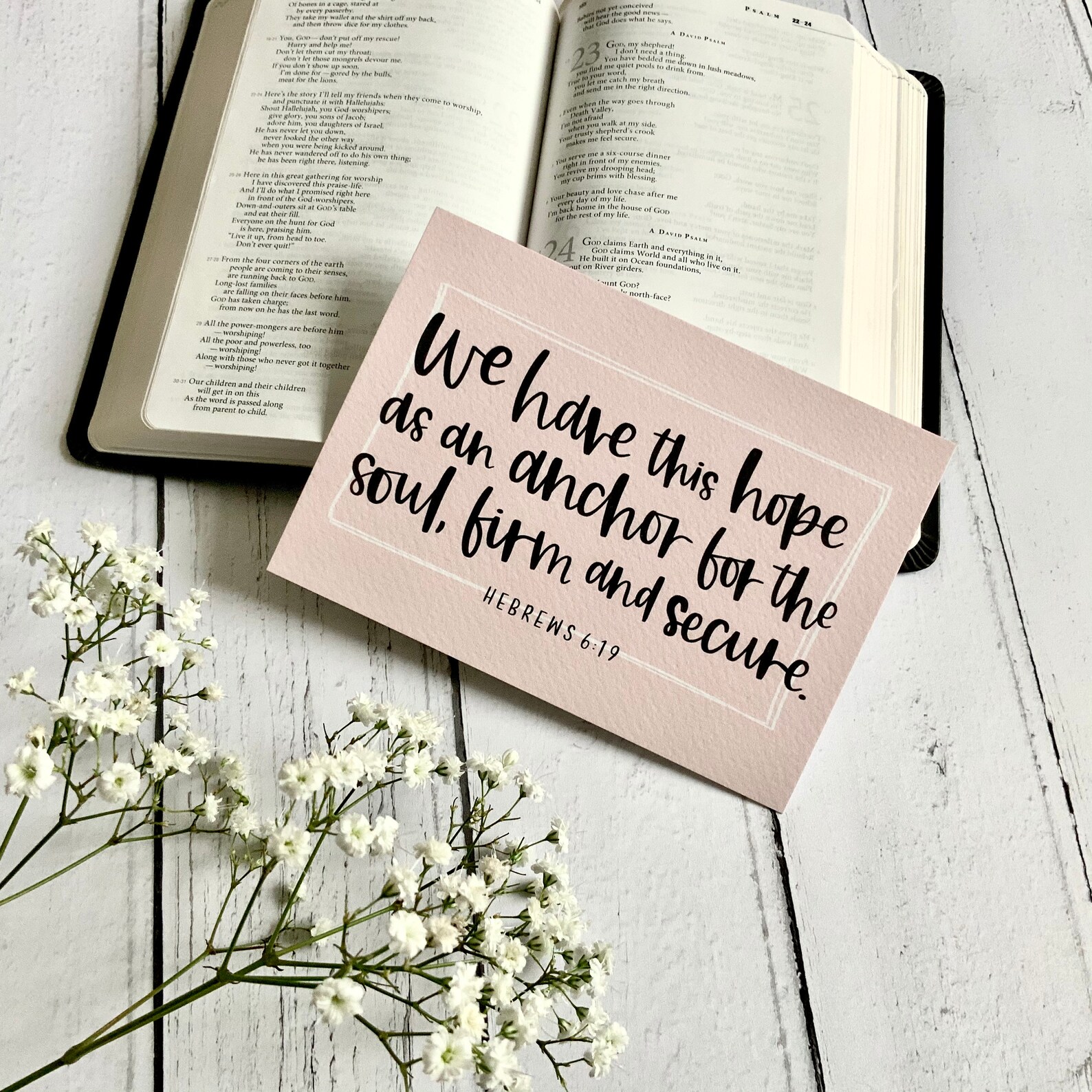 Set of 6 Bible Verse postcards // Scripture postcards // | Etsy