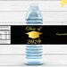Graduation Party Water Bottle Label Printable-graduation Water Label ...