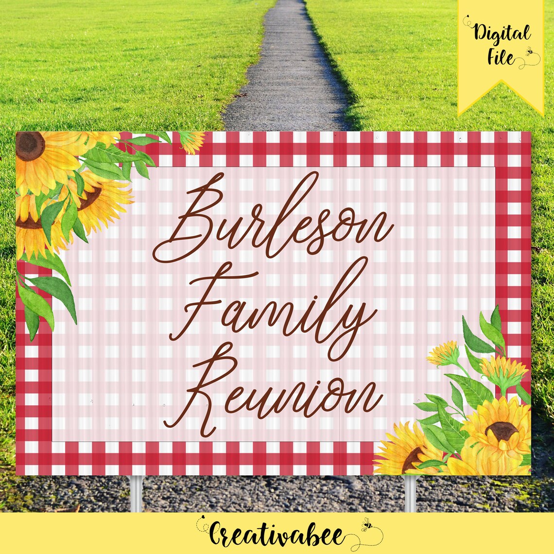 Personalized Family Reunion Yard Sign Yard Sign Family - Etsy