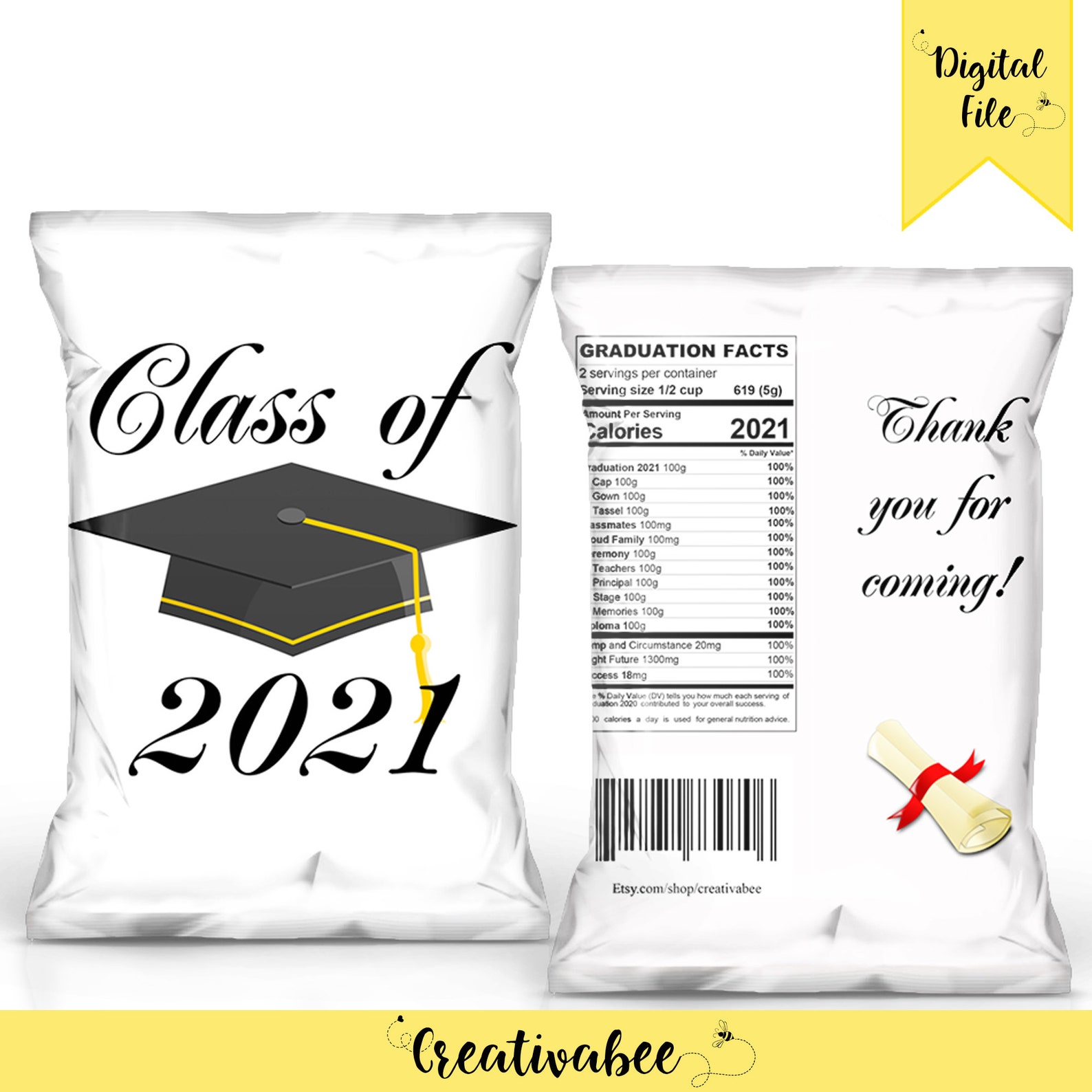 Graduation Party Water Bottle Label Printable-graduation Water - Etsy