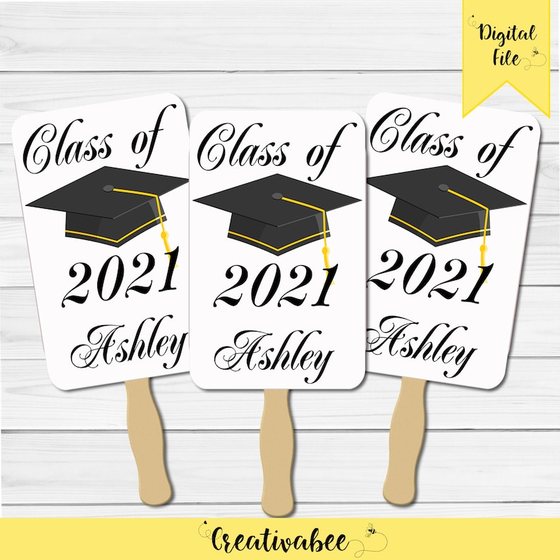 Personalized Graduation Fans College or High School Hand - Etsy