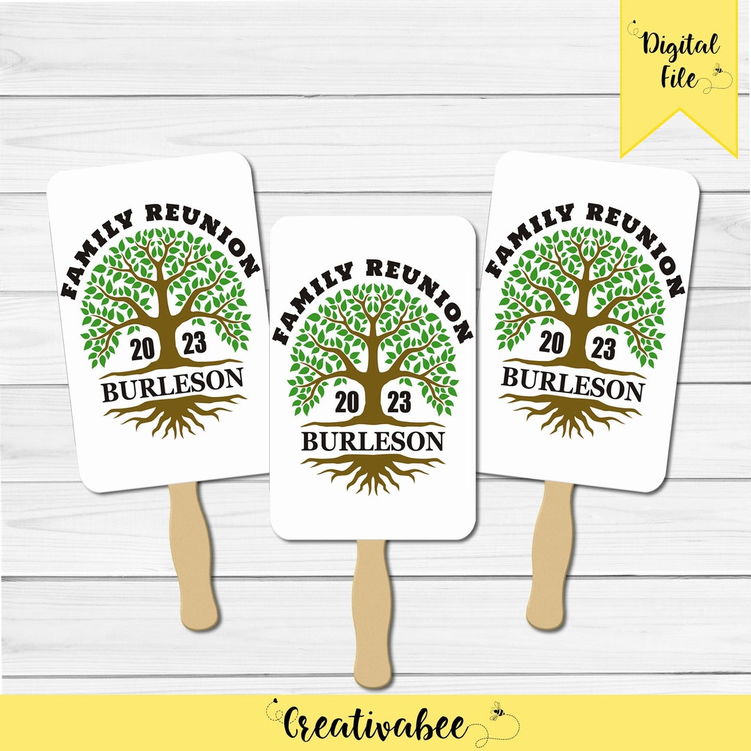 Personalized Family Reunion Hand Fans Family Reunion Favor Hand Fans ...