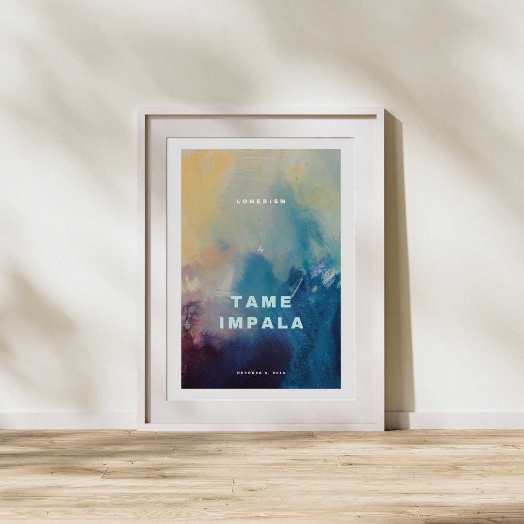 Tame Impala Poster - Lonerism Album Poster - Kevin Parker - Interscope ...