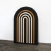 Minimal Arch Colorblock Wood Sign - Etsy