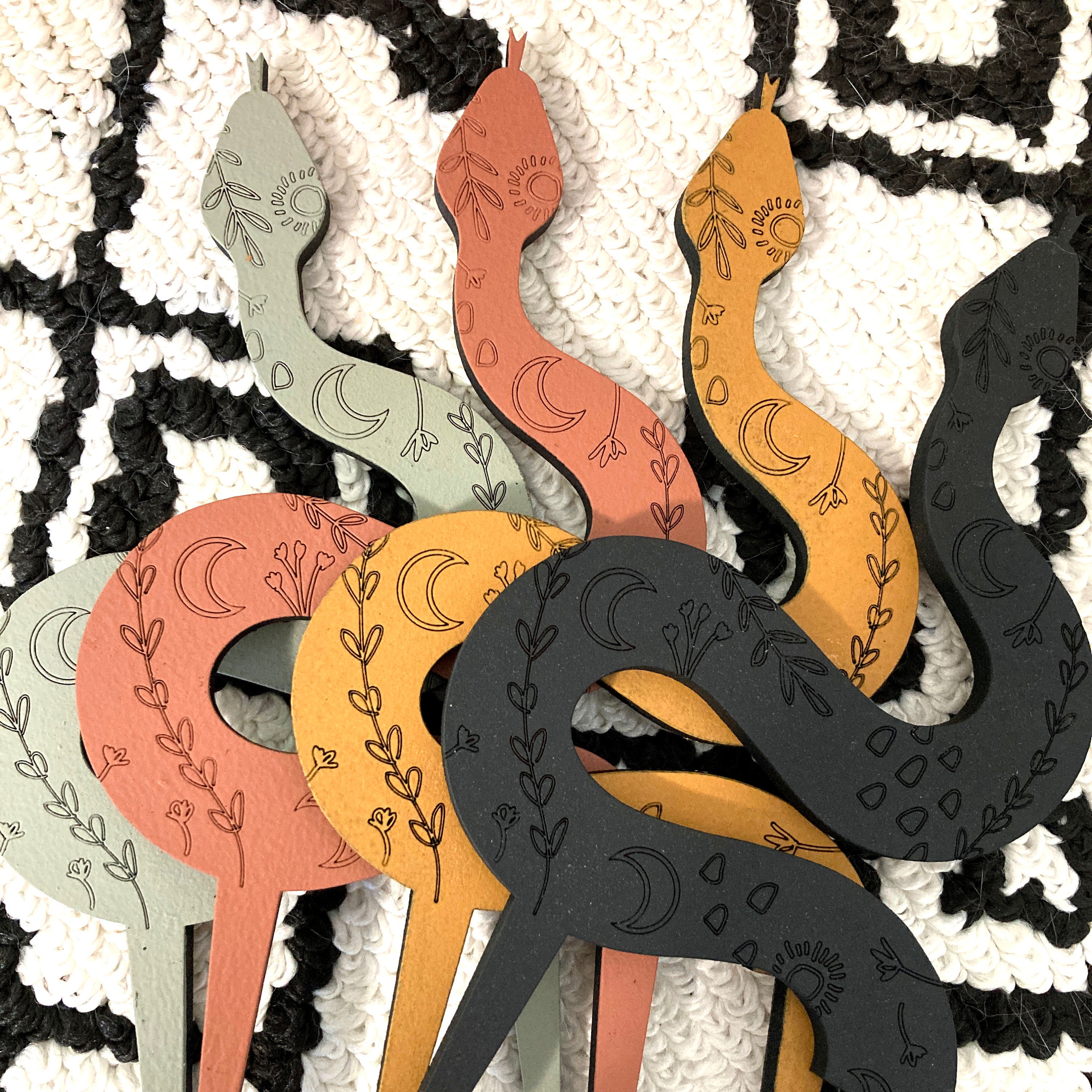 Floral Snake Charmer Plant Stake Snake Plant Pick Decor - Etsy