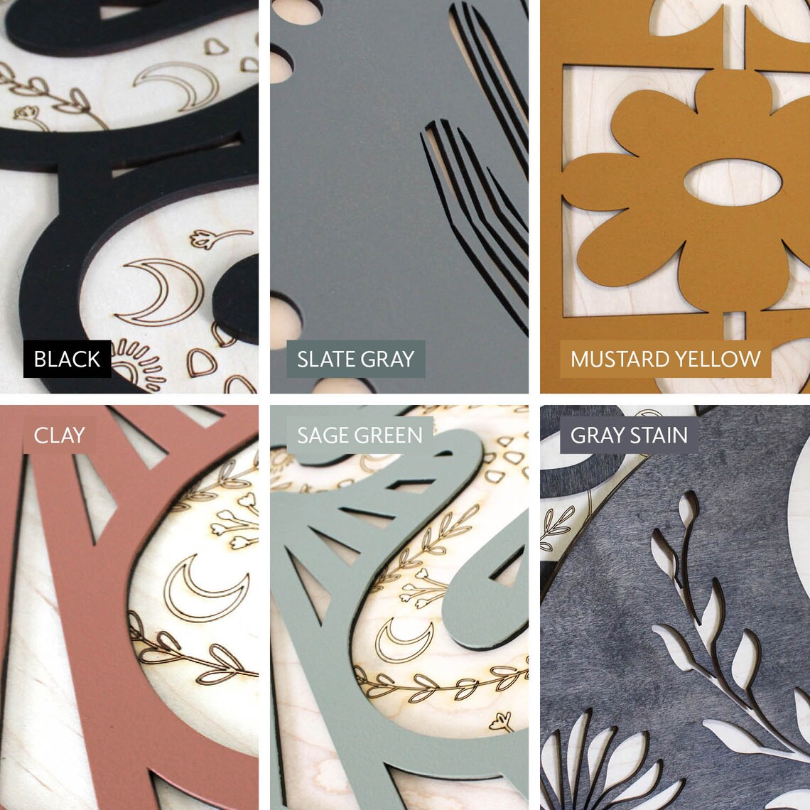 Wild Lotus Arch Panels set of 2 Wood Wall Hangings - Etsy