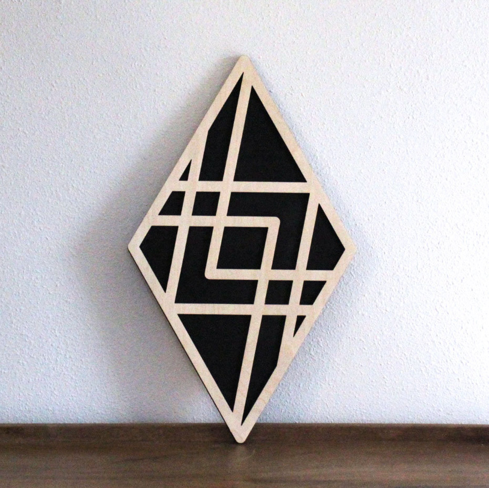 Zig Zag Diamond Wall Sign Geometric Zig Zag Wall Art - Etsy