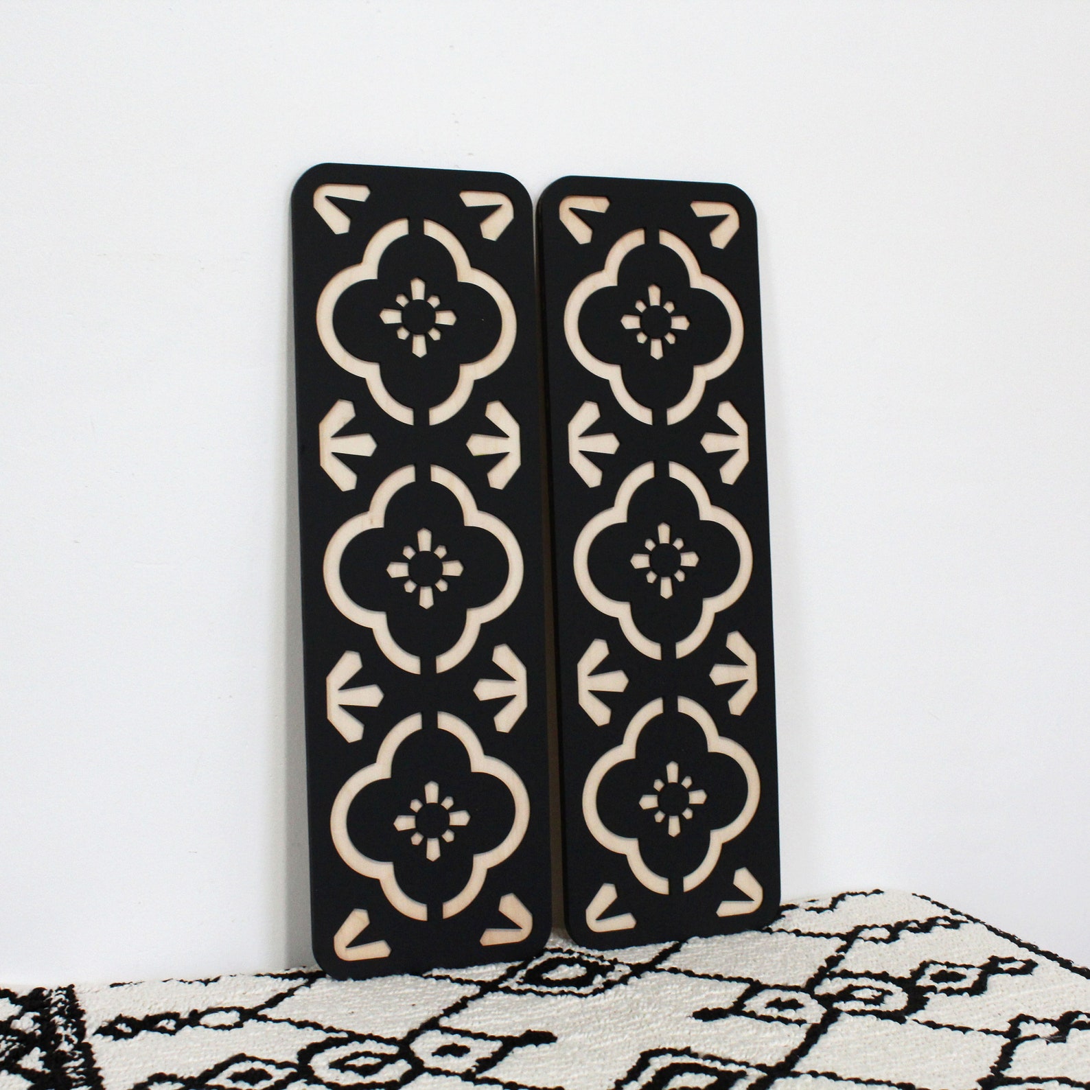 Spanish Tile Panels (set of 2) | Wood Wall Hangings - Etsy