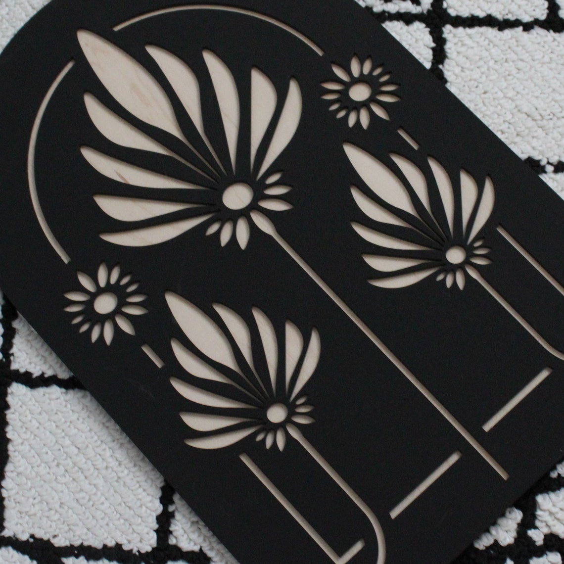 Lotus Flower Arch | Lotus Wood Wall Hanging - Etsy