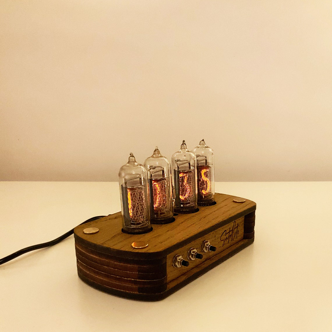 Nixie Clock Kit IN14 with Tubes and Wooden Enclosure. | Etsy
