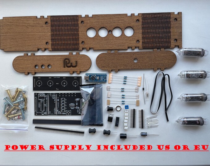 5-tube Nixie Thermometer V2 DIY Kit With Brass Top - Etsy