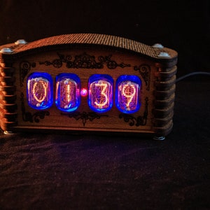 Nixie Clock Kit IN12 with Tubes and Wooden Enclosure. UPS Fast Shipping ...