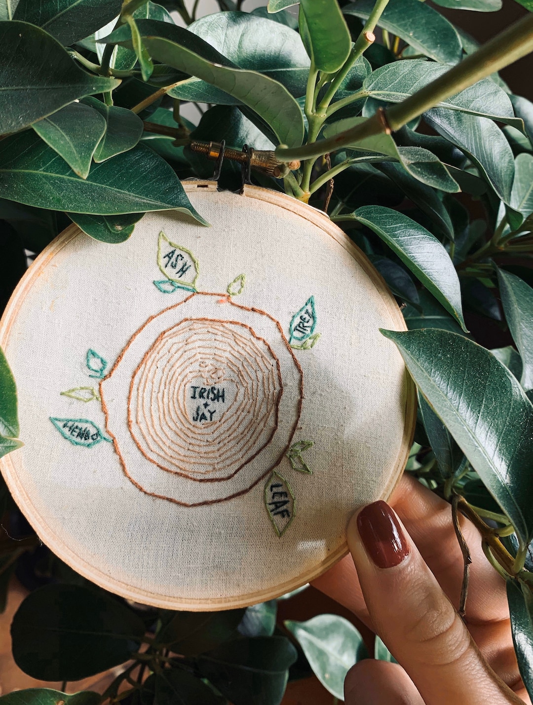 CUSTOM Family Tree Embroidery - Etsy