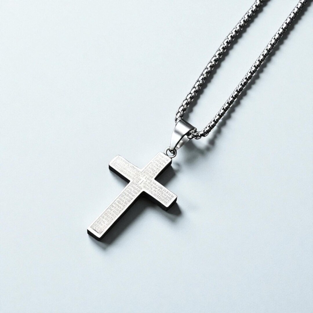 Sterling Silver Jesus Cross Necklace, Religious Gift for Christians ...