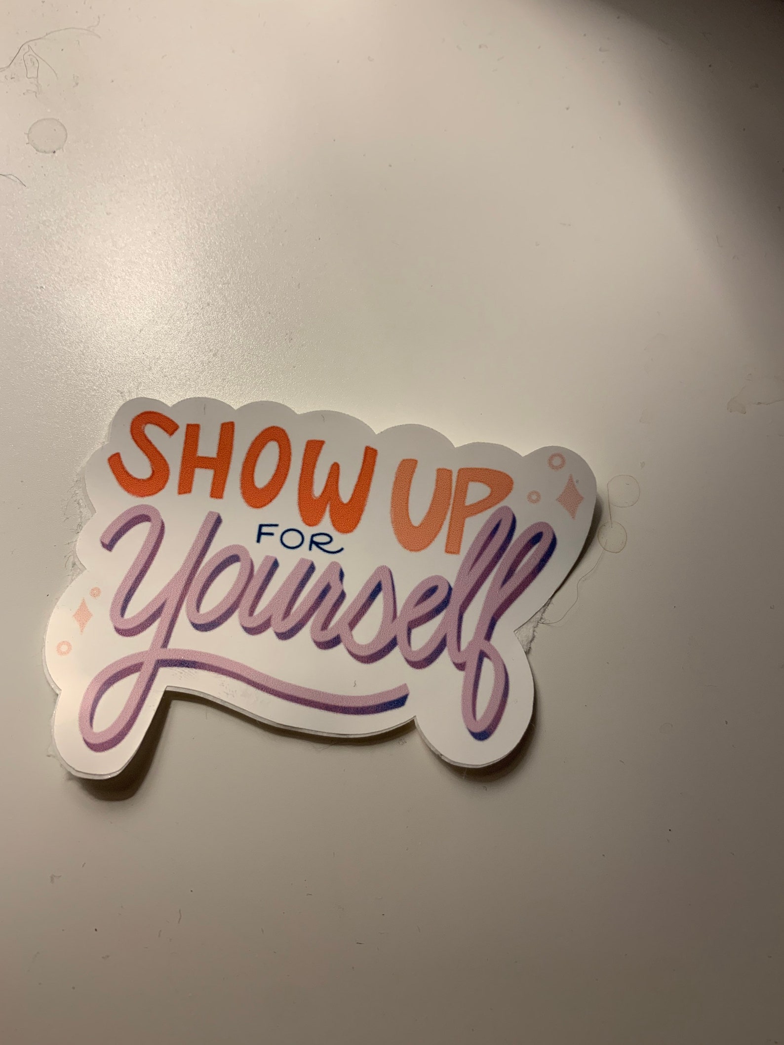 Show up for Yourself Motivational Sticker Mac Decal - Etsy