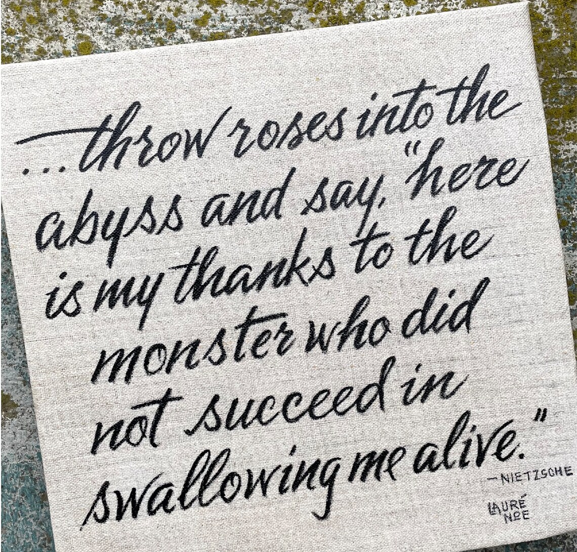 Hand Lettered Affirmation Canvas 10 X10 - Etsy