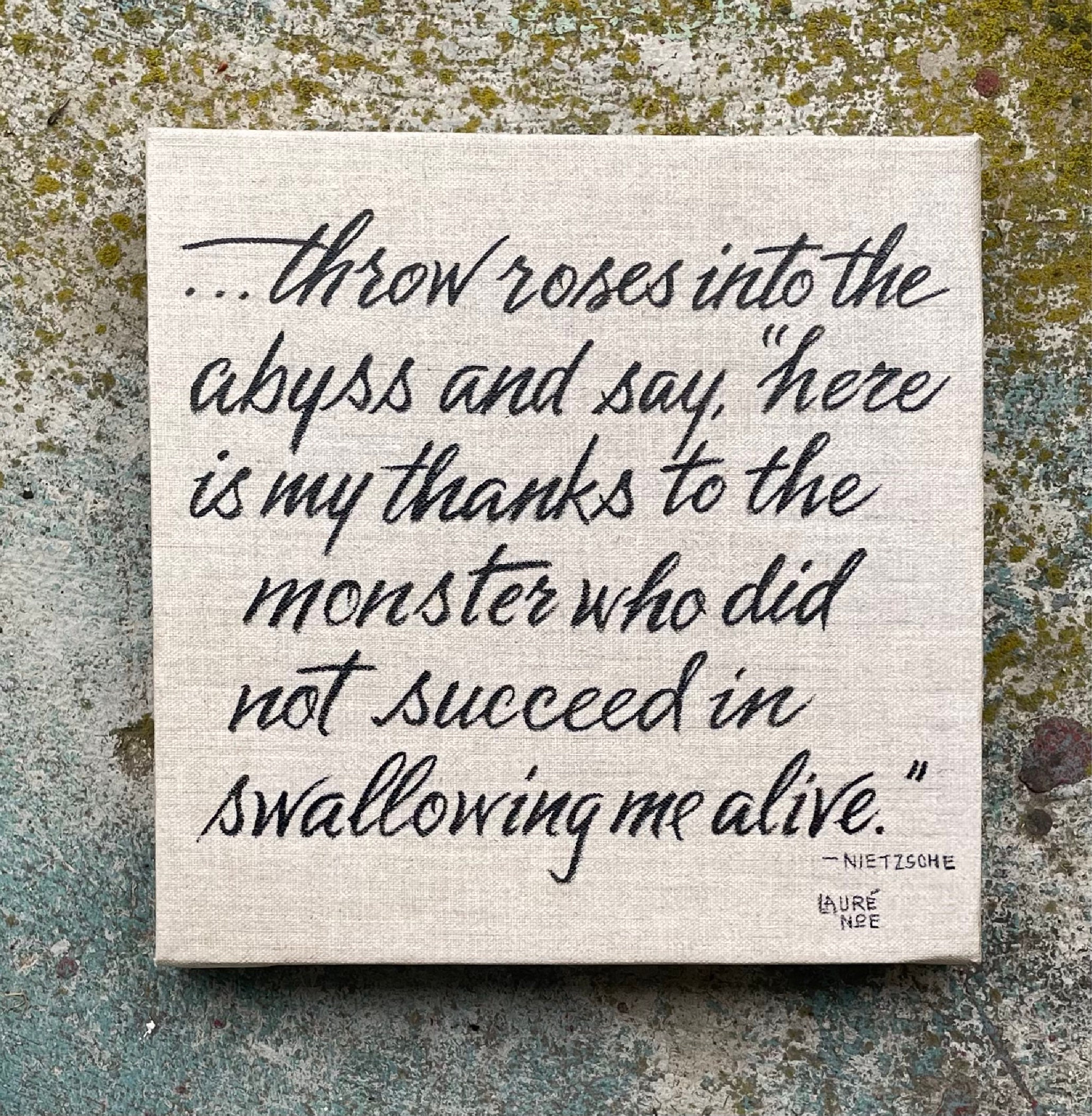 Hand Lettered Affirmation Canvas, 10 X10 - Etsy