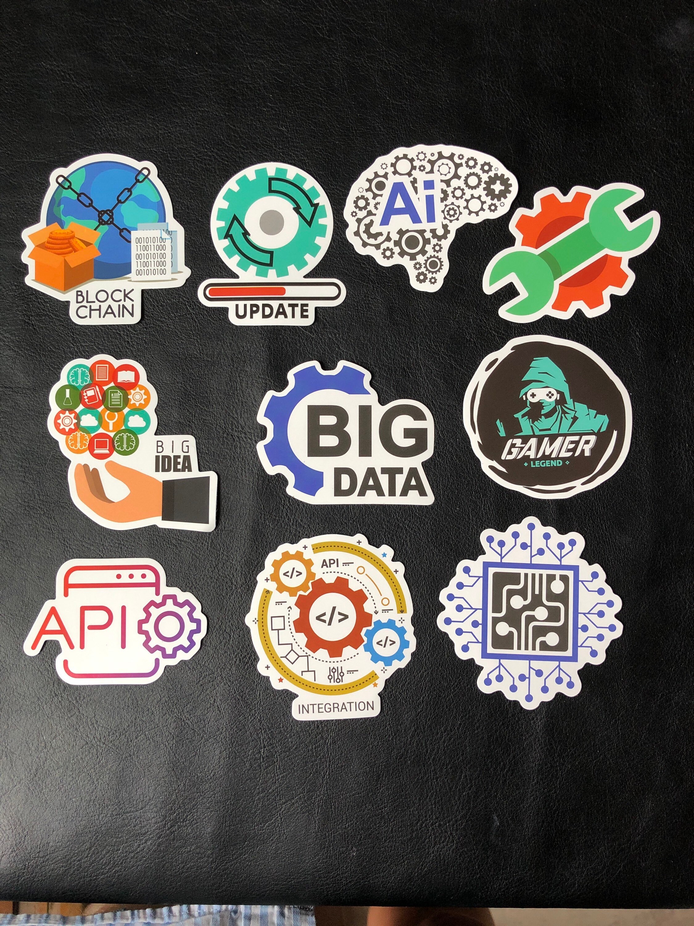 10 Fun Amusing Tech Geek Gamer Computer Nerd Gloss Stickers for ...