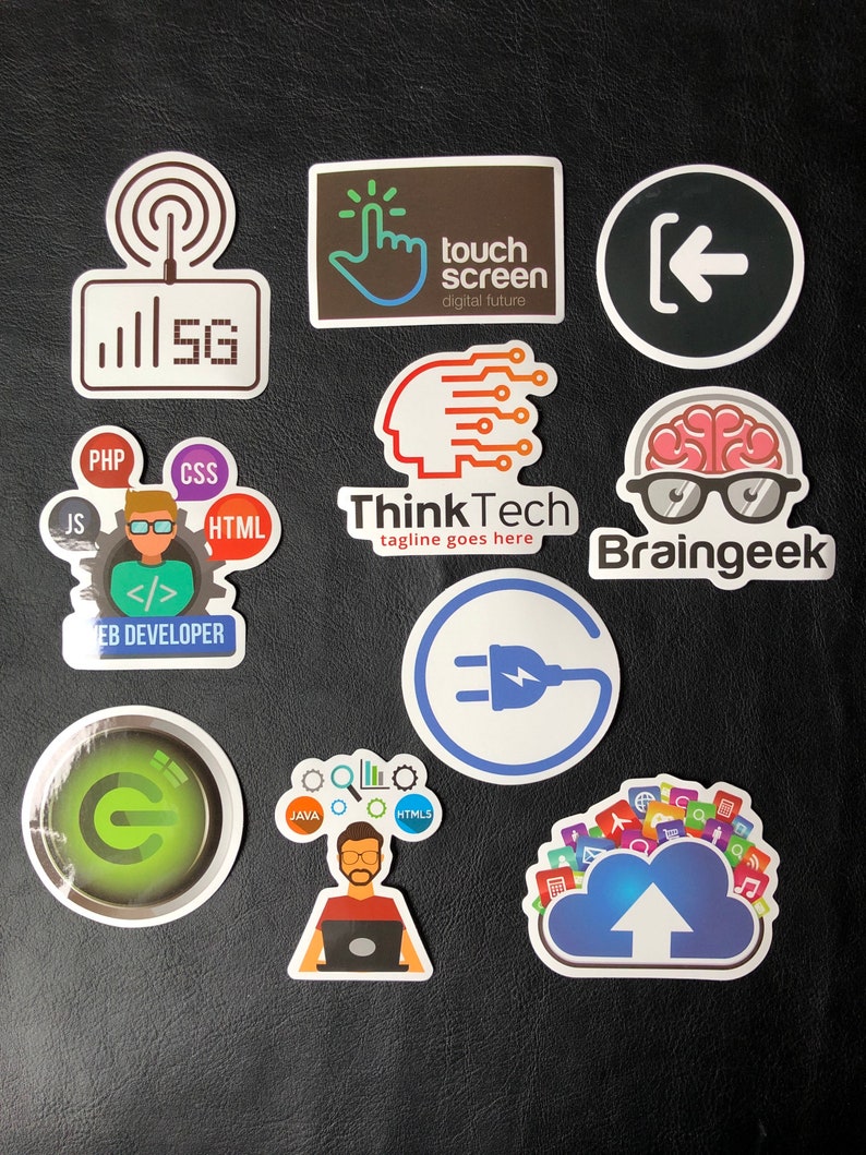 10 fun amusing Tech Geek Gamer Computer Nerd Gloss stickers | Etsy